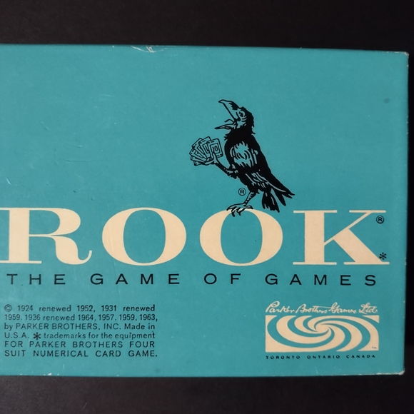 Parker Brothers | Games | Vintage 963 Rook Card Game Parker Brothers ...